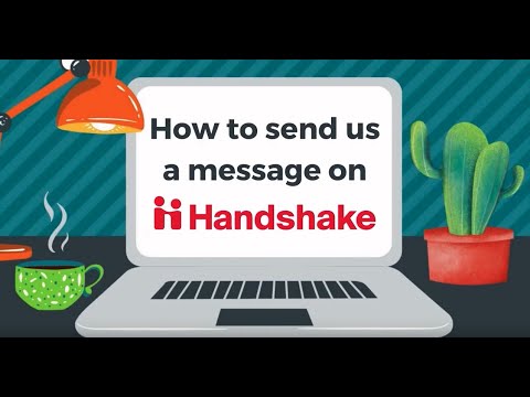 How to send us a message on Handshake.