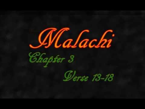 Malachi Chapter 3 Verses 13 to 18