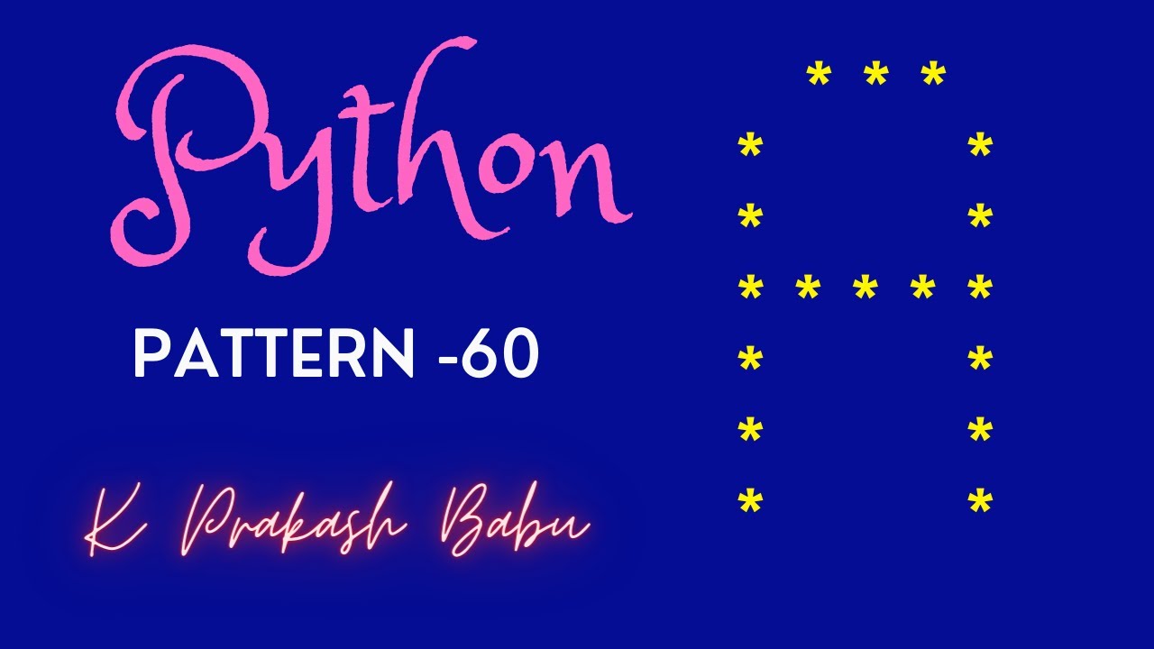 PYTHON PATTERN PROGRAM 60