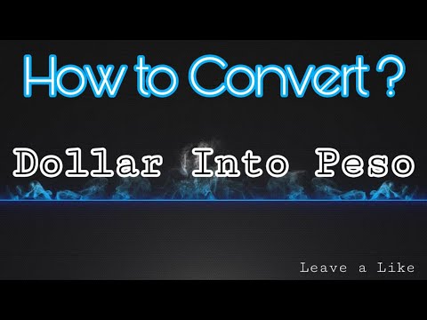 How To Calculate Dollar into Peso (Philippines)