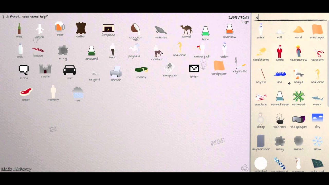 Little Alchemy Cheats - Walkthrough 360 Elements Part 9