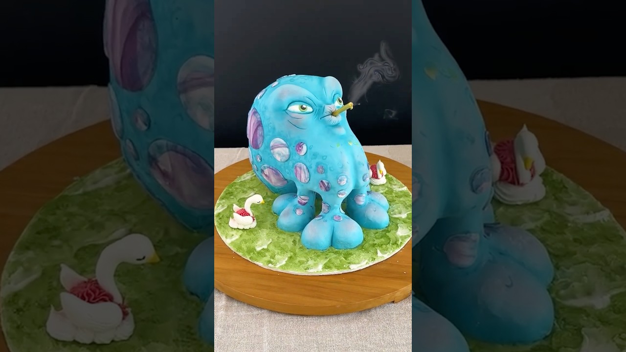 A cursed cake for your viewing pleasure #octopus #cakedecorating #storytime