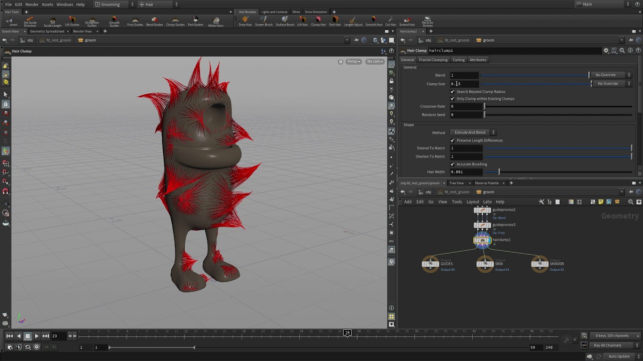 KineFX Rigging | Fur Dude | Part 16 | Animate & Groom the Fur