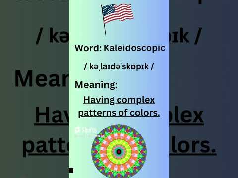 How to Pronounce Kaleidoscope in American Accent #learnenglish #learning