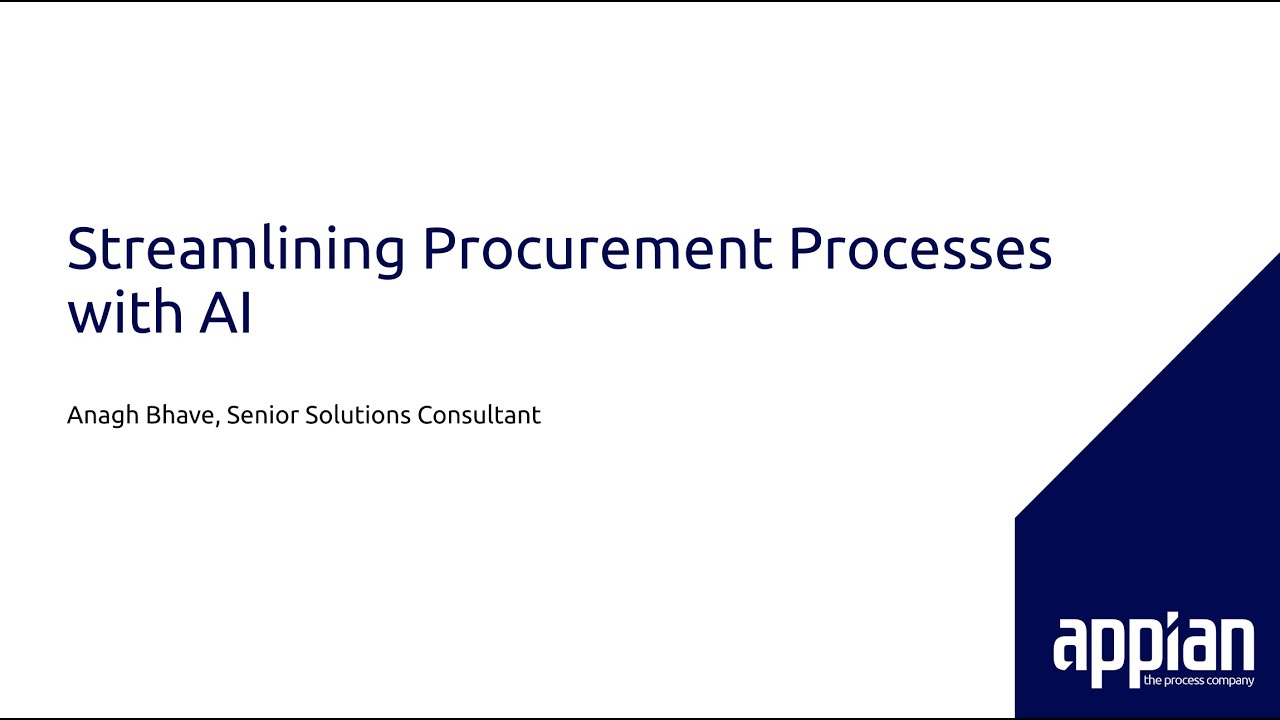 Streamlining Procurement Processes with AI