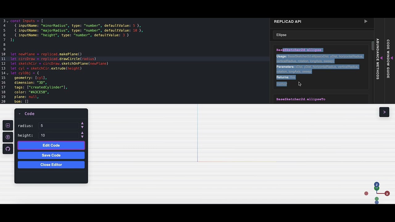 Abundance - Extruded Ellipse - Github Molecule Walkthrough