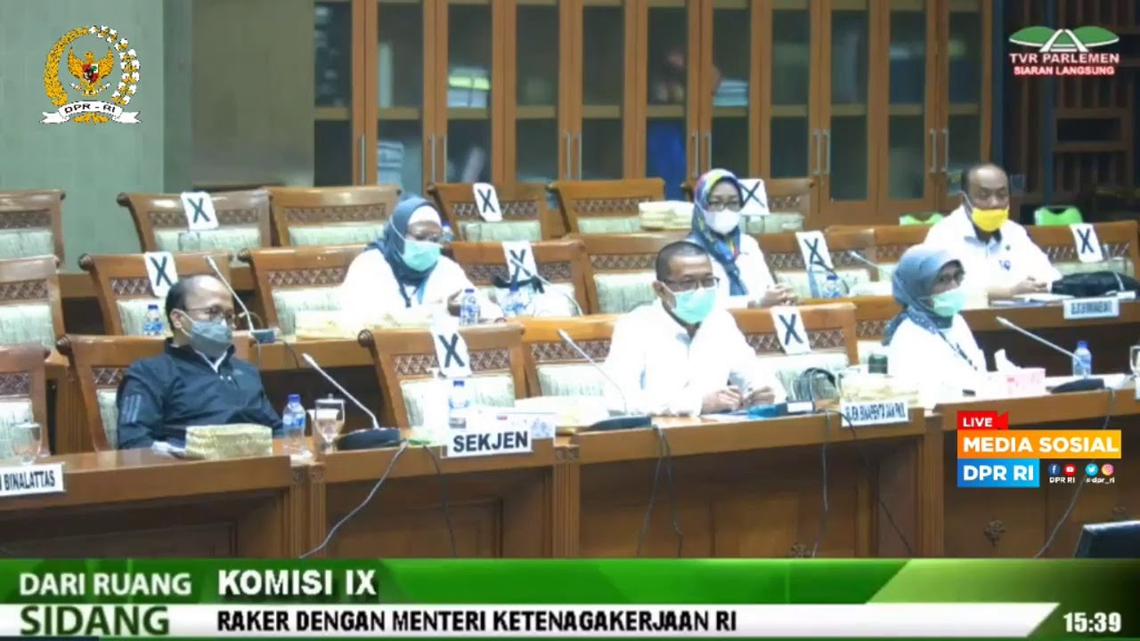 LIVE STREAMING - Komisi IX DPR RI Rapat Kerja dengan Menteri Ketenagakerjaan RI