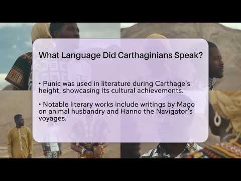 What Language Did Carthaginians Speak? - African Roots And Routes