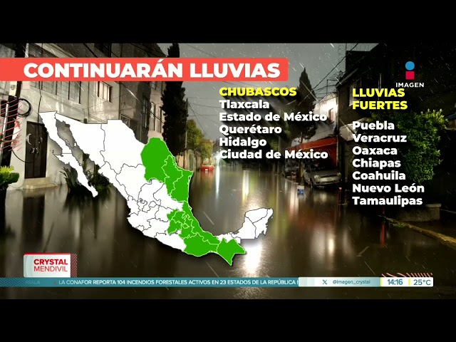 Clima en México hoy 23 de abril de 2025: Prevén lluvias, calor, granizo y hasta tornados