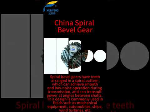 Design principles and common uses of spiral bevel gears