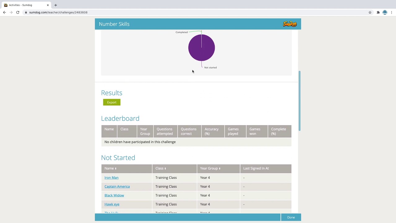 Setting up and using Sumdog