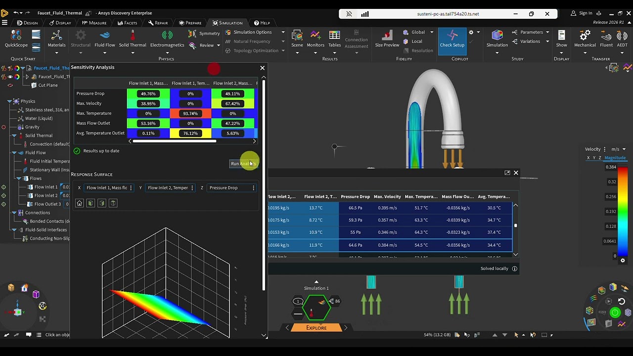 ANSYS Discovery 2026 R1 Beta Tutorial: Sensitivity Analysis & Optimization Workflow Explained
