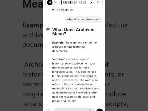 What Does Archives Mean?
