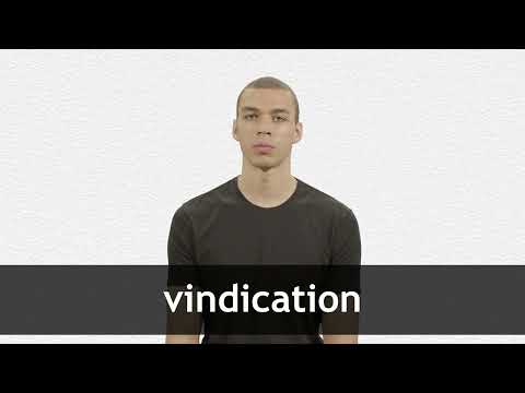 How to pronounce VINDICATION in American English