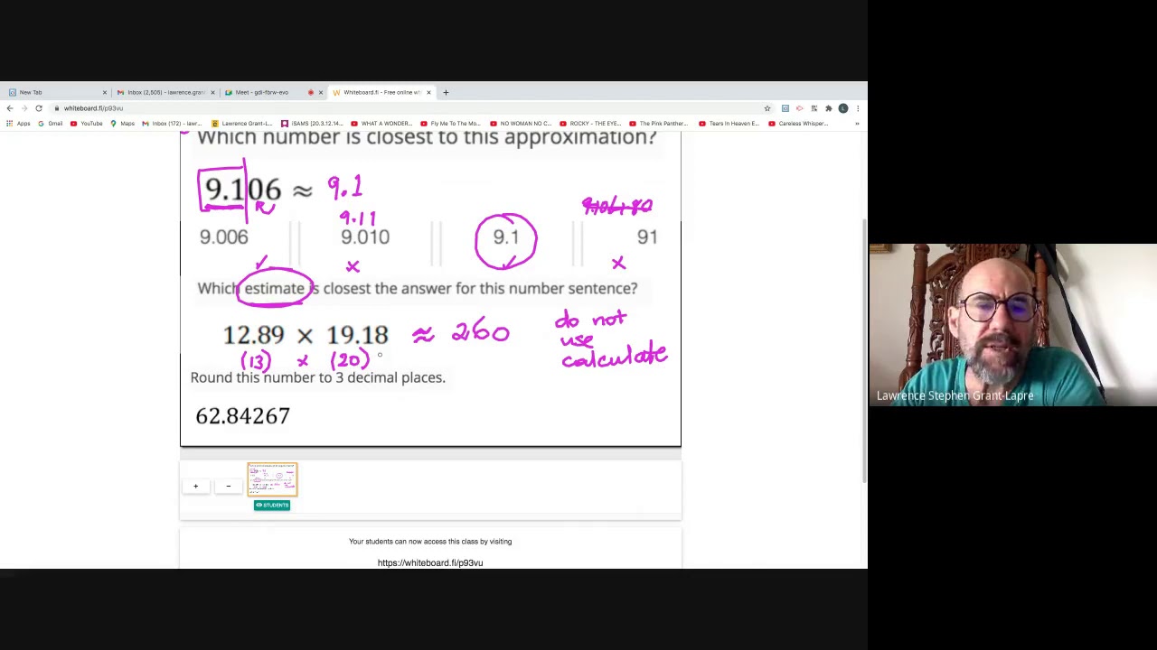 Rounding and estimating without a calculator