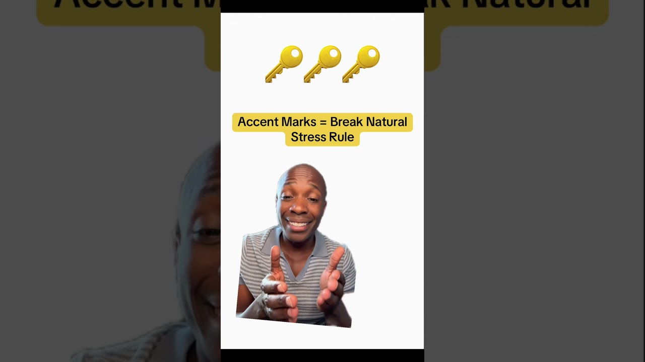LEARN Why We Use Accent Marks #spanish  #learnspanish #spanishteacher  #spanishlesson