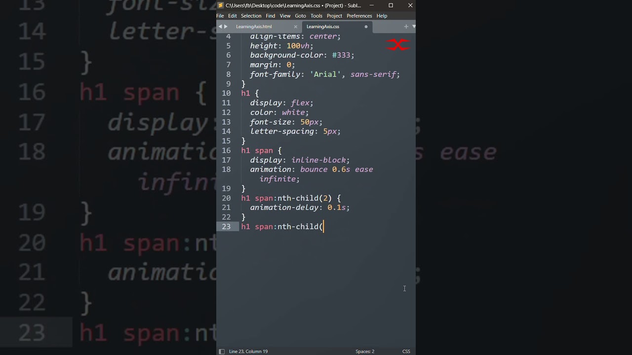 Bouncing Text Effect | HTML CSS