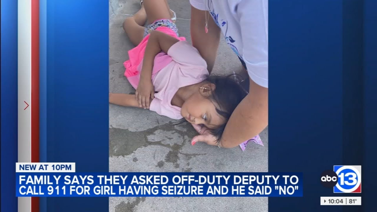 Family says they asked off-duty deputy to call 911 for girl having seizure and said no