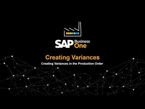 SAP Business One Variances in the Production Order & Route Stage 4