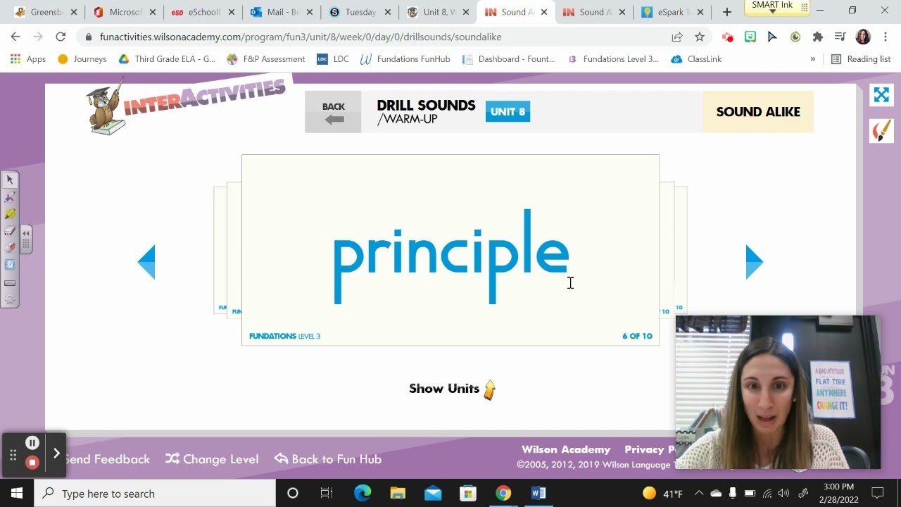 Fundations Unit 8, Week 2, Day 2