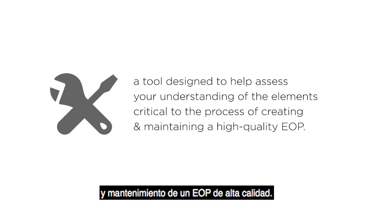 Developing Emergency Operations Plans (EOPs) K-12 101 Post-Training Video (Español)