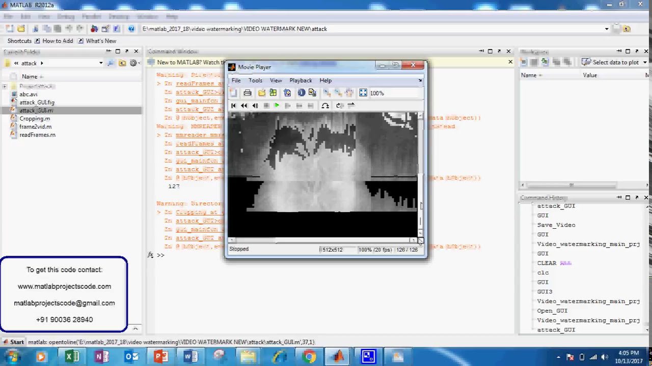 VIDEO WATERMARKING TECHNIQUES WITH ATTACKS