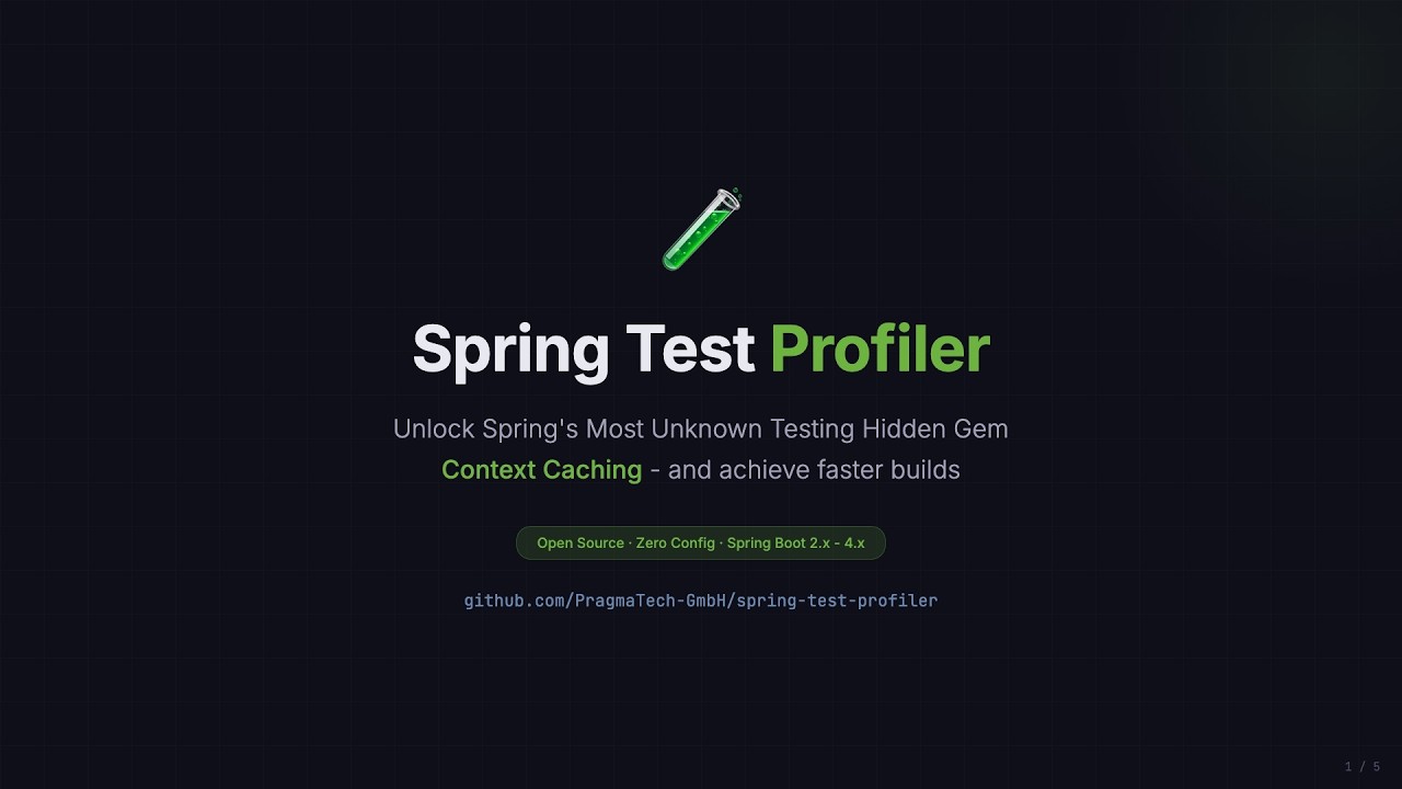Introducing Spring Test Profiler - Speed Up Your Spring Boot Tests with Context Caching