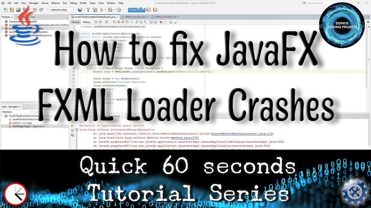 How to Fix JavaFX FXML Loader Crashing General Exception Errors 🛠️