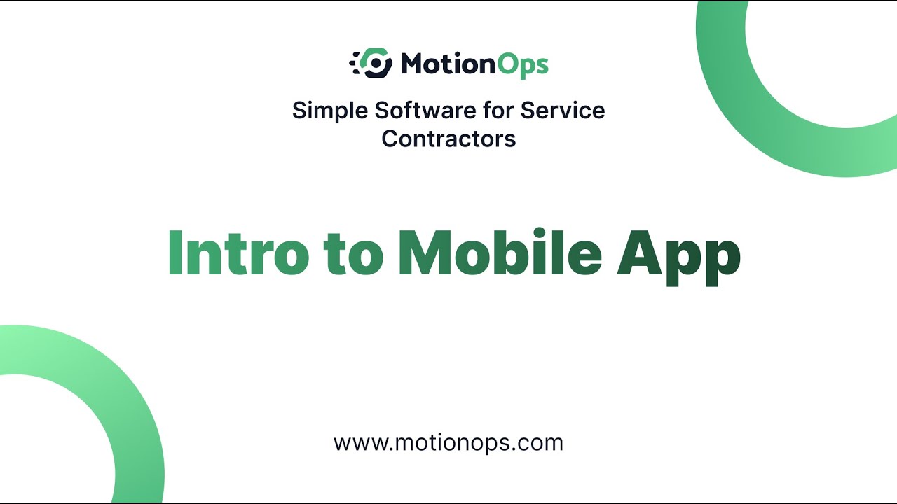 MotionOps | Intro to Mobile App