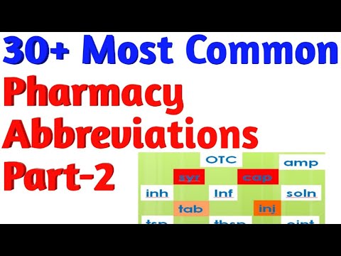 30+ Common Pharmacy Abbreviations You Need to Know #PharmacyAbbreviations