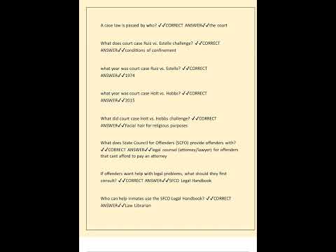 TDCJ BLOCK 1 EXAM ACTUAL EXAM COMPLETE QUESTIONS AND CORRECT DETAILED ANSWERS VERIFIED ANSWERS