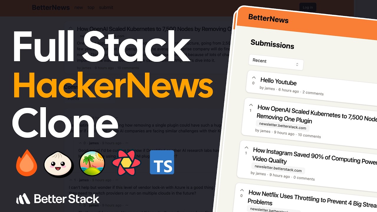 Build a HackerNews Clone: Hono, Tanstack Router, Drizzle, React Query, Lucia & more