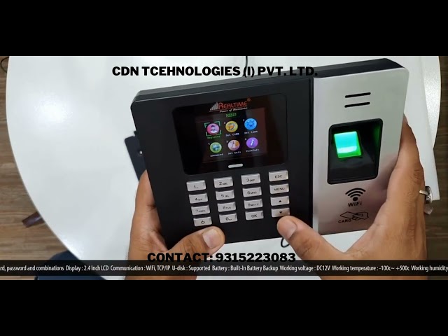 Biometric Attendance Machine - Realtime Rs9n Fingerprint Biometric ...