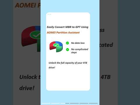 4TB Drive Only Shows 2TB? Quickly Fix It with GPT Conversion #mbr #gpt