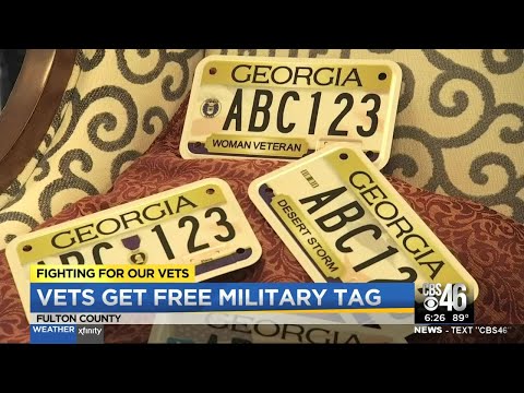 Georgia DDS offers free tags to honor veterans