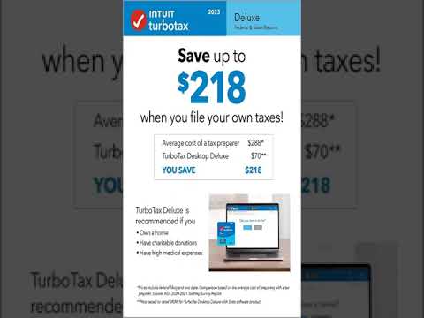 TurboTax Deluxe 2023 Tax Software #shorts #shortvideo