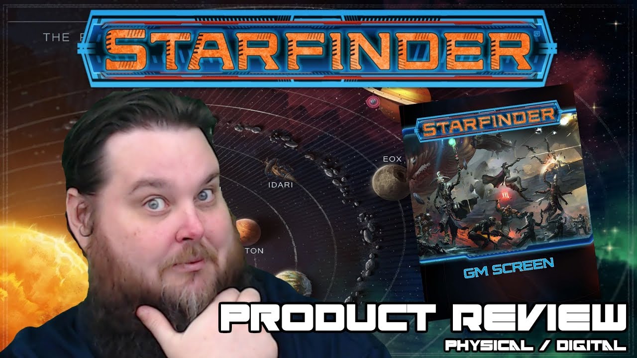 How To Play Starfinder | A Look At The Starfinder GM Screen | Physical & DIgital Review