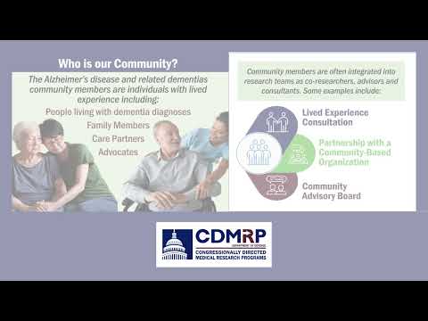 CDMRP Peer Reviewed Alzheimer's Research Program Community Involvement