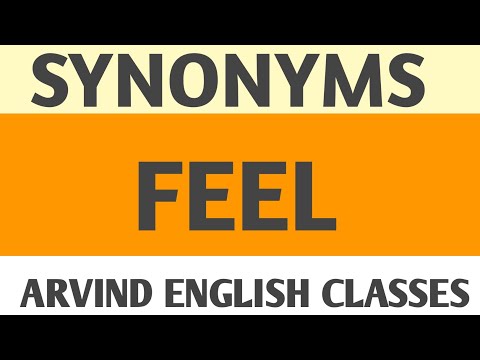 Synonyms of Feel in English || Synonyms || Arvind English classes || #shorts #synonyms #ytshorts