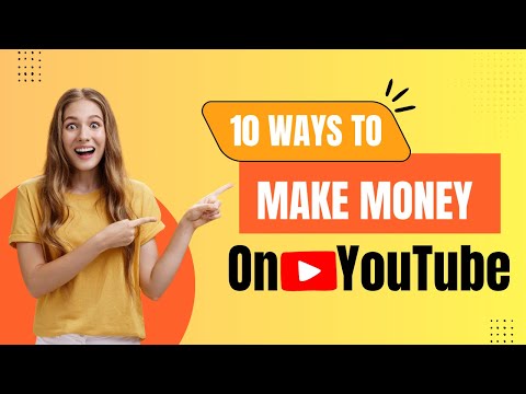 10 Ways to Make Money on YouTube #homebasedbusinessideas #youtube