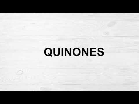How To Pronounce Quinones #shorts