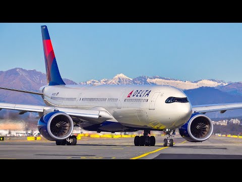 20 MINS CLOSE UP LANDINGS & TAKEOFFS at MILAN MALPENSA Airport | 4K | MXP Plane Spotting (Airside)