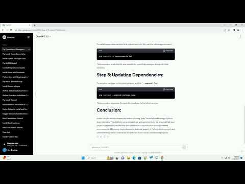 pip install dependencies list
