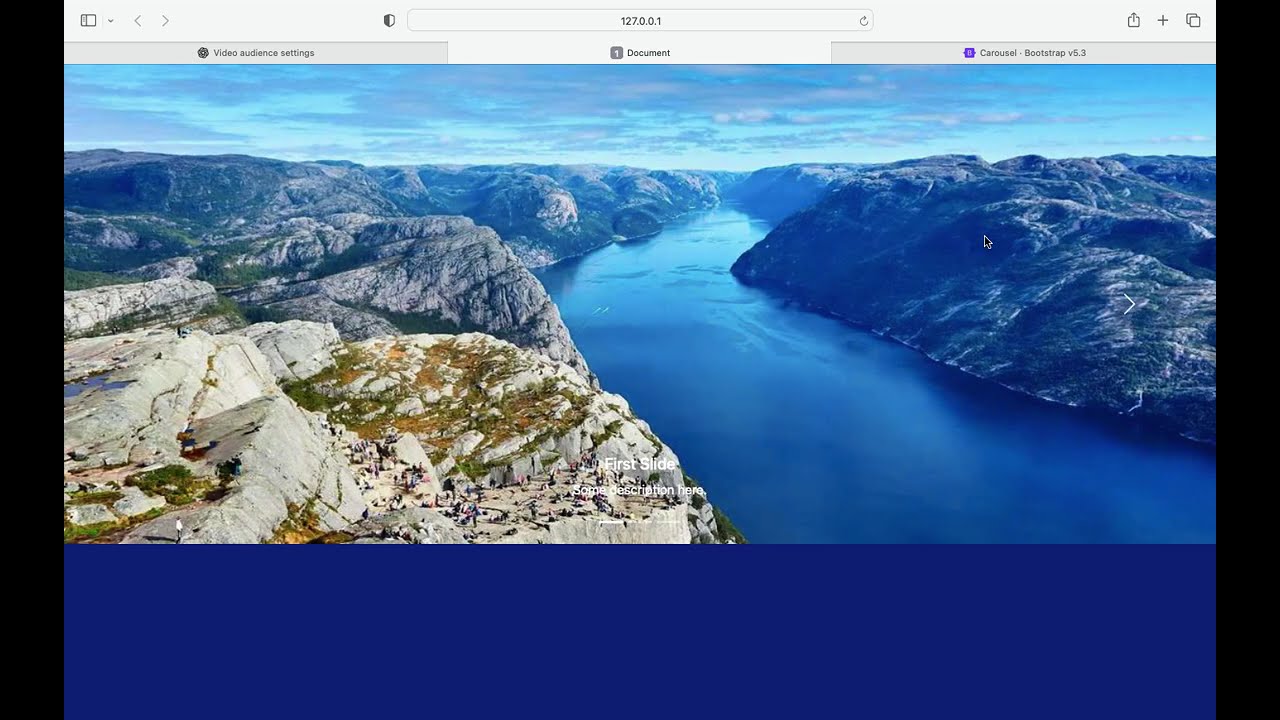Bootstrap Carousel Tutorial | Responsive Image Slider