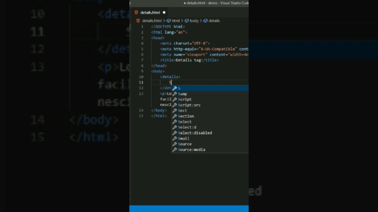 How to hide/show content using html | Detail Tag in html || HTML and CSS Important Tricks