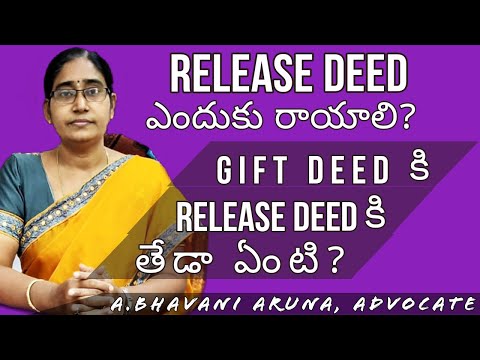 GIFT DEED RELEASE DEED!! difference!! purpose