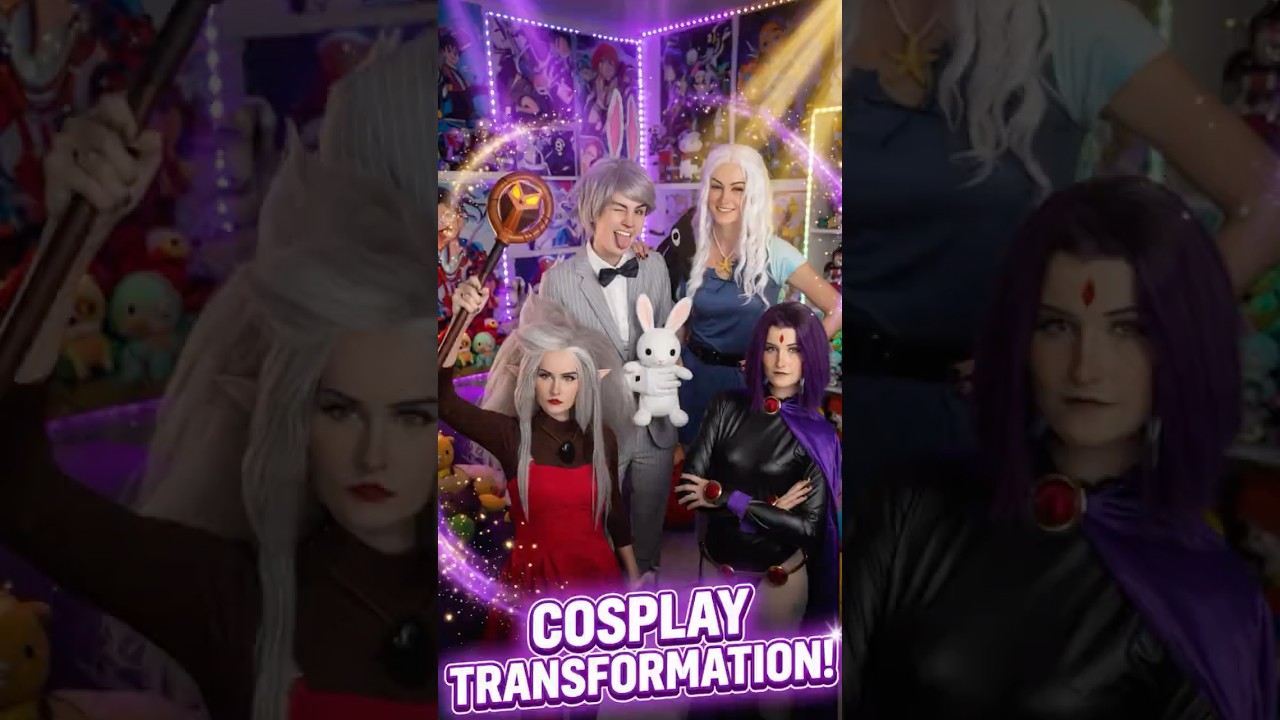 Ultimate Cosplay Transformation! Lola Bunny, Raven, Elf Mage & Mermaid Star   #cosplay #epic #disney