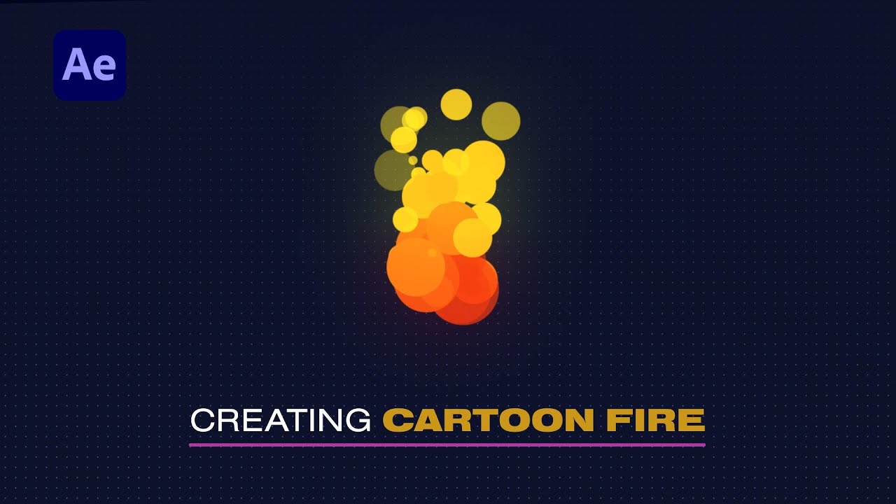 Create a Cartoon Fire Simulation in After Effects. No Plugins!