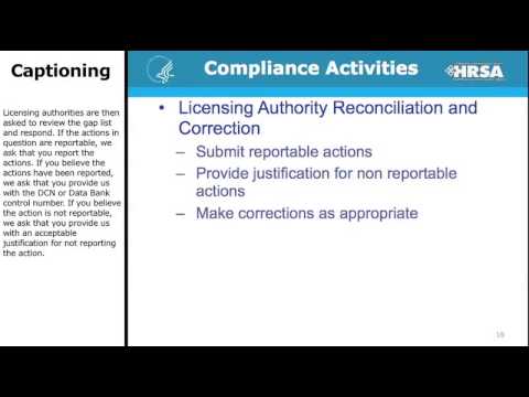 Data Bank Tutorial: Compliance for Chiropractic, Optometry, & Physical Therapy