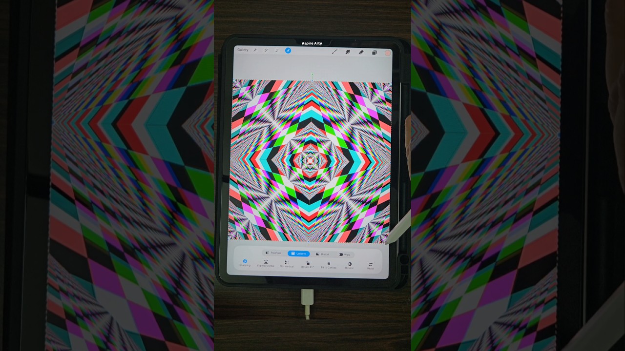 NEW SEAMLESS PATTERN DIGITAL ART IN PROCREATE #art #shortsviral #procreateart